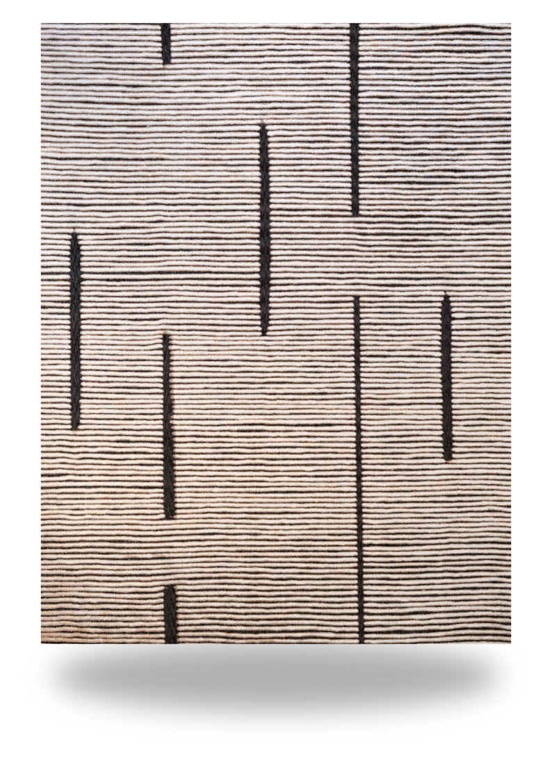 Midnight Suede Abstract Rug – Four Corners Rugs